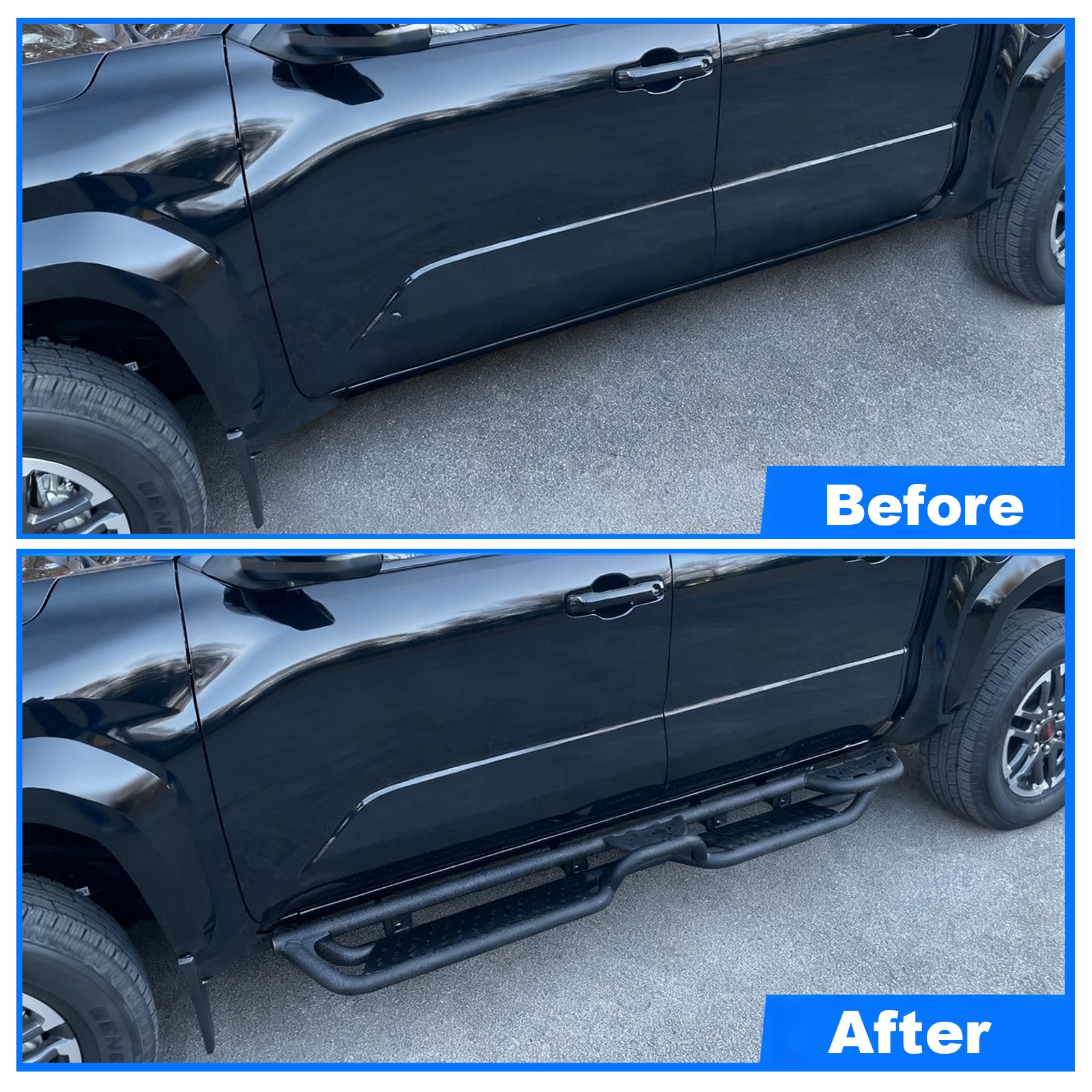 Drop Side Steps Running Boards For 05-26 Nissan Frontier Crew Cab Roof ...