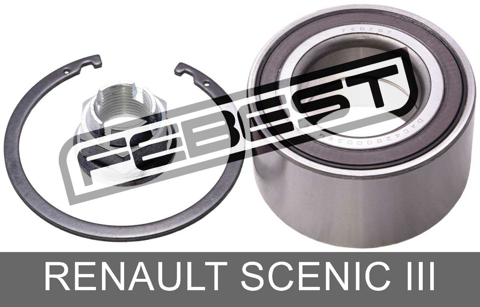 Front Wheel Bearing Repair Kit 42X80X39 For Renault Scenic Iii (2009 ...