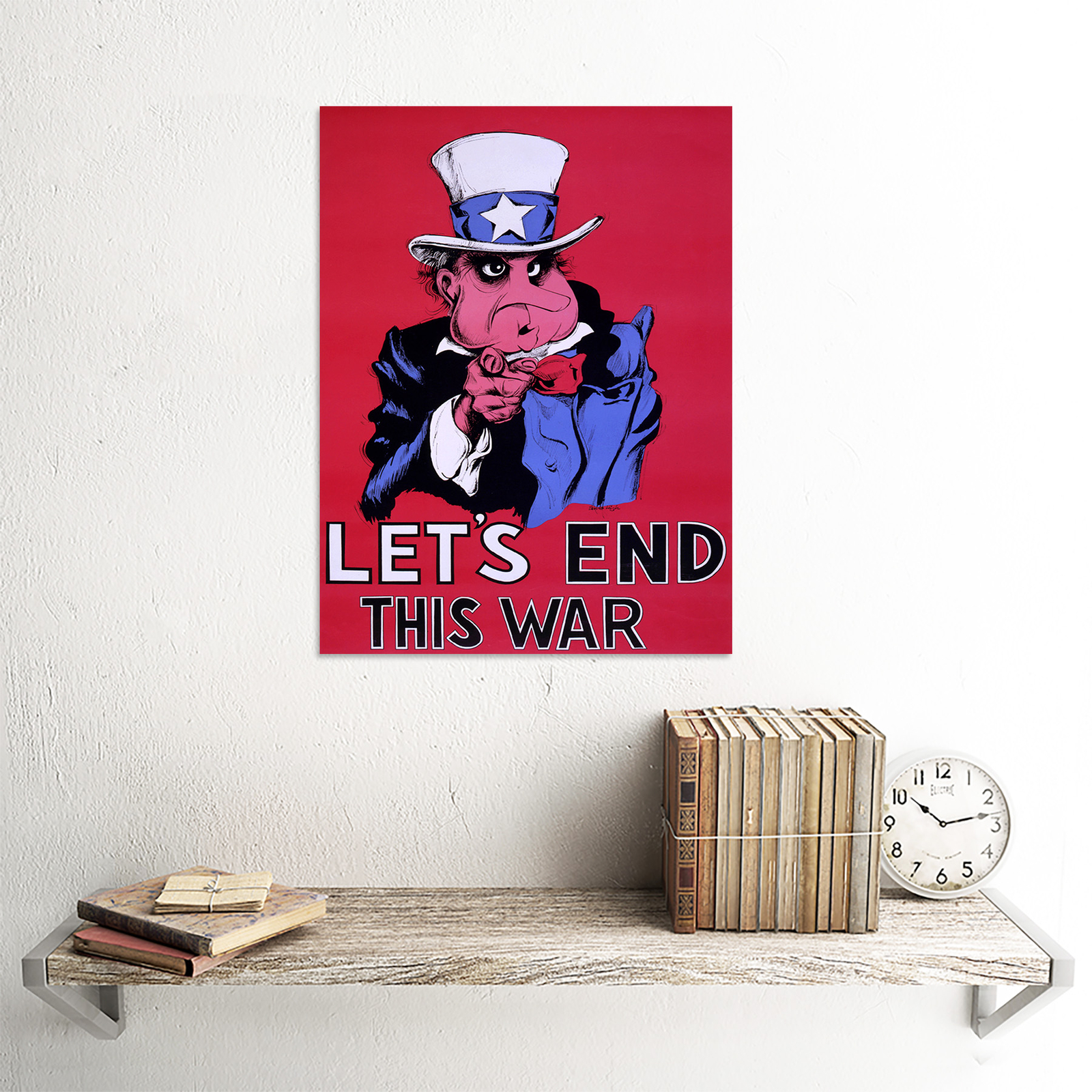 SATIRE RICHARD TRICKY DICKY NIXON UNCLE SAM VIETNAM WAR POSTER ART ...