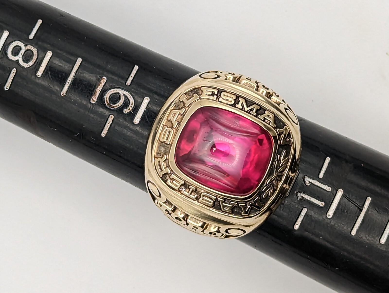 10k Jostens Master Salesman Toro Ring Size 10 (Simulated Sapphire) | eBay