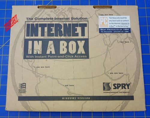 Vintage 1995 Spry Internet In A Box Internet Solution V1.0 for Windows ...