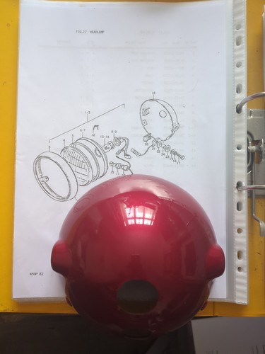 Suzuki AP50 A50P A50 nos headlamp shell in Candy Rose 57810-27200-OOU ...