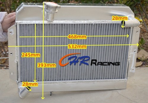 SIDE-FILL Aluminum Radiator FOR 1963-1968 MG MGB GT/ROADSTER 64 65 66 ...