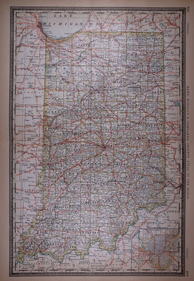 Entire US - 1884 Map Antique Map