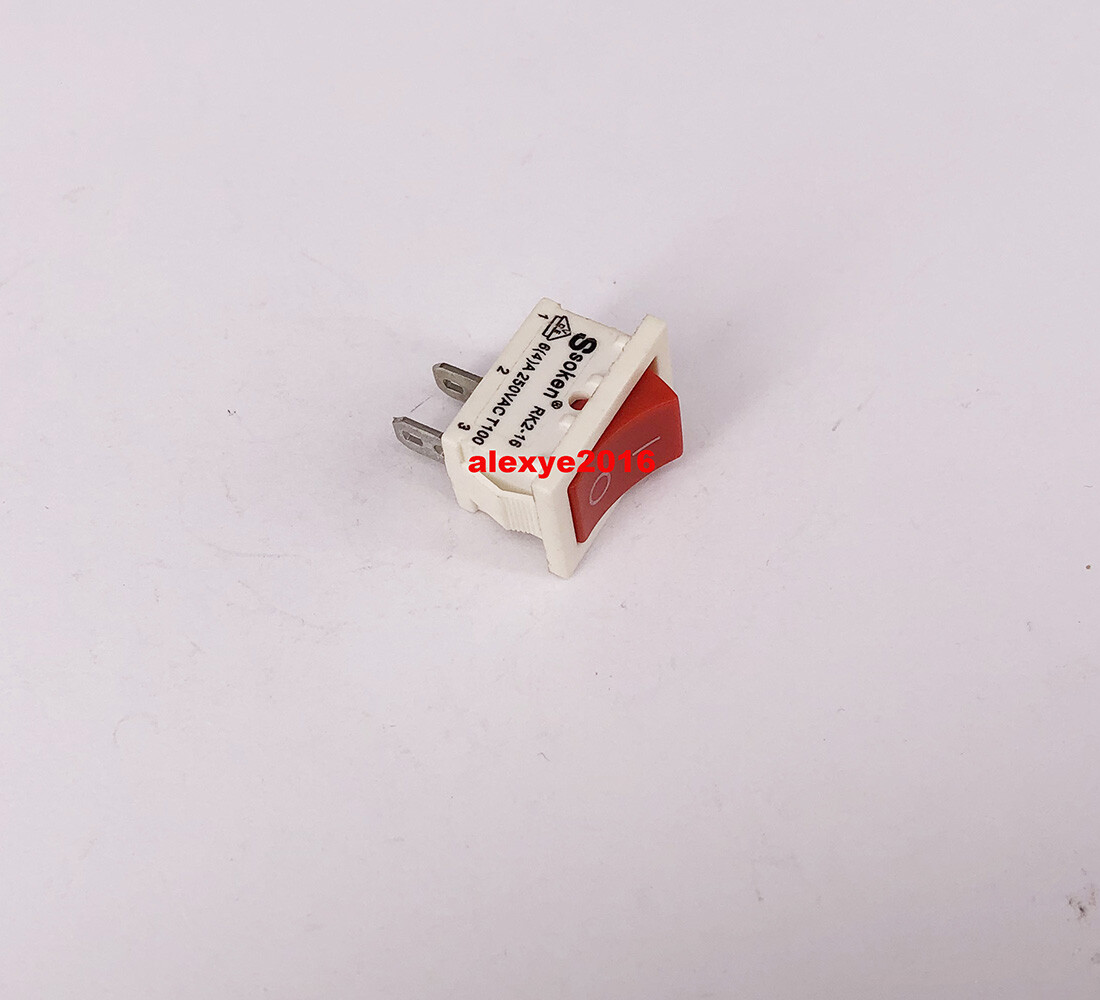 S soken RK2-16 Rocker Switch 2 Pins ON-OFF 2 Positions Maintained Red ...