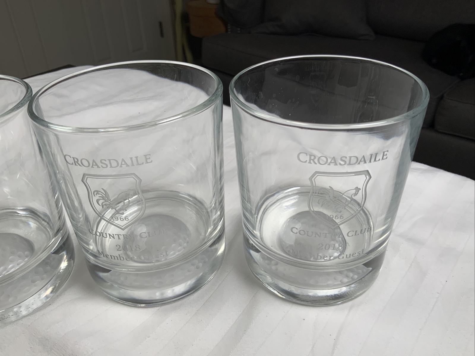 Set Of 4, Croasdaile Country Club Lowball Old Fashioned Glass, NC 2018 ...
