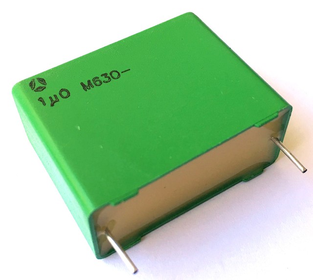 1mF 1 mF 630V 20% Metalized Polyester Box Capacitors Thomson (10) LOT ...