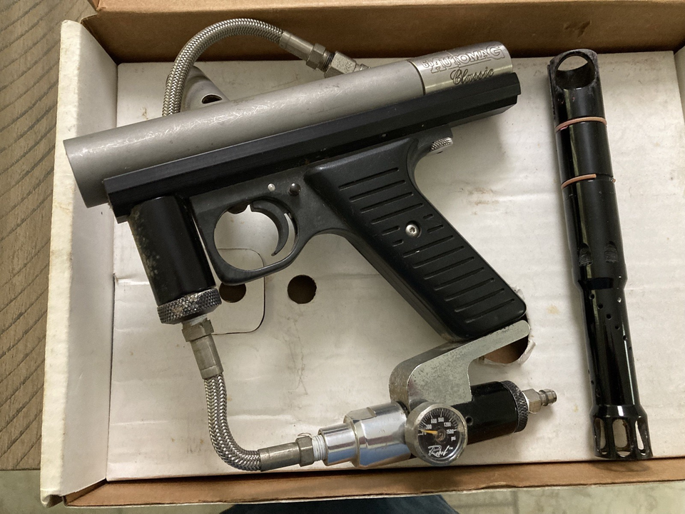 Vintage Evilmag AGD Automag Classic 68 Standard Feed Paintball Black SN ...