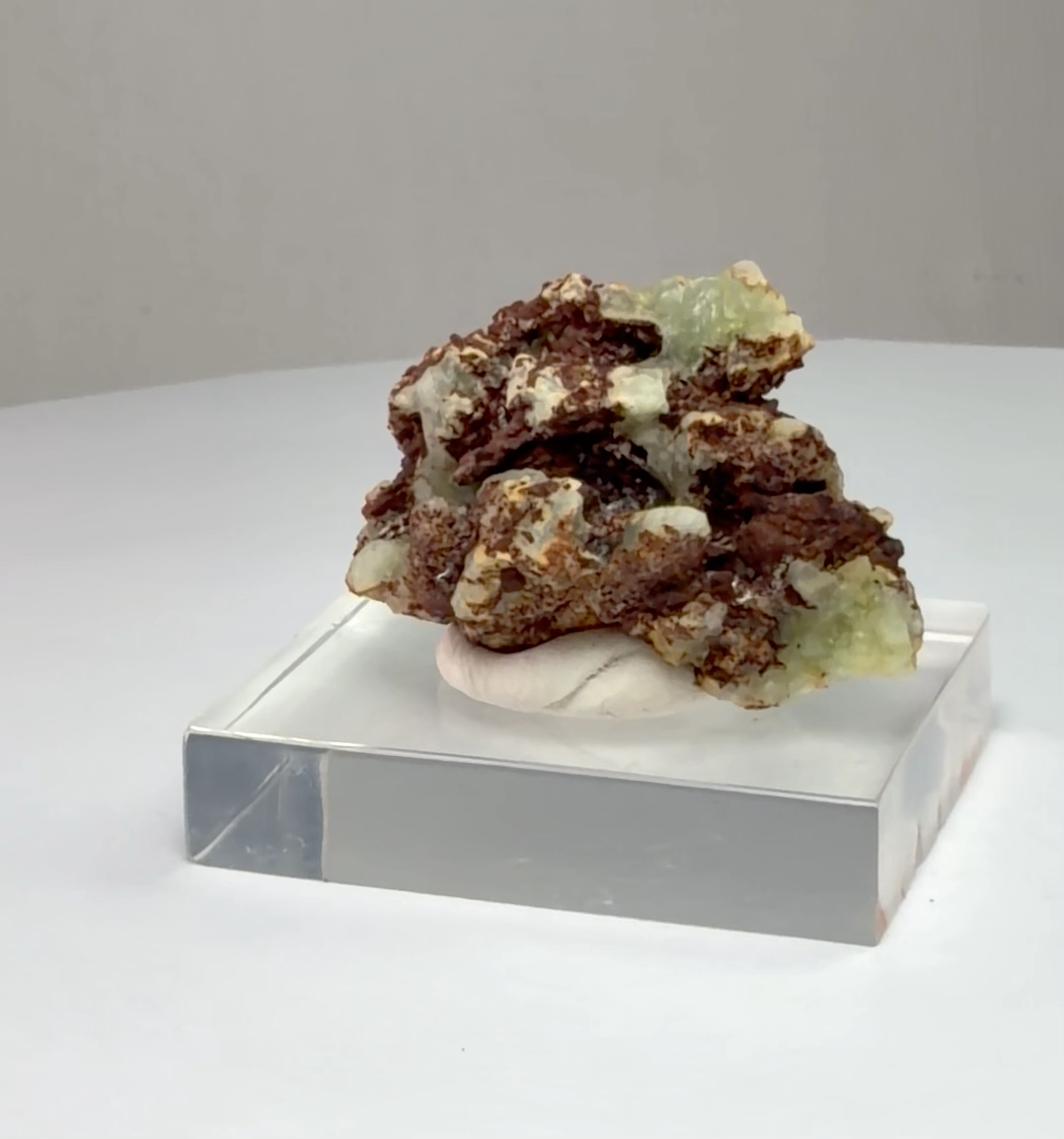 PHOSPHOPHYLITE LIGHT GREEN CRYSTALS on MATRIX - BOLIVIA...UNUSUAL ...