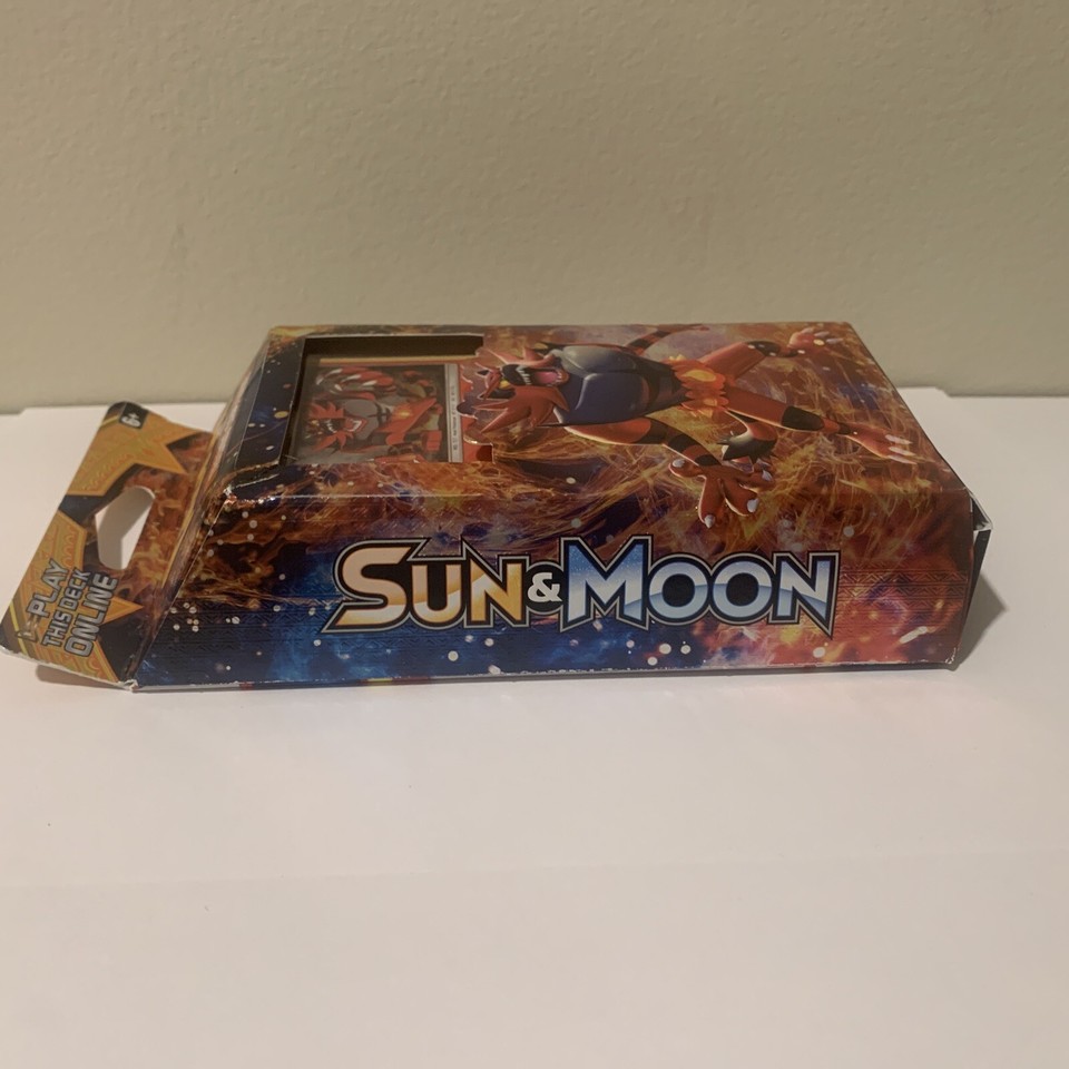 Pokemon TCG: Sun & Moon - Roaring Heat Theme Deck (Incineroar) New ...