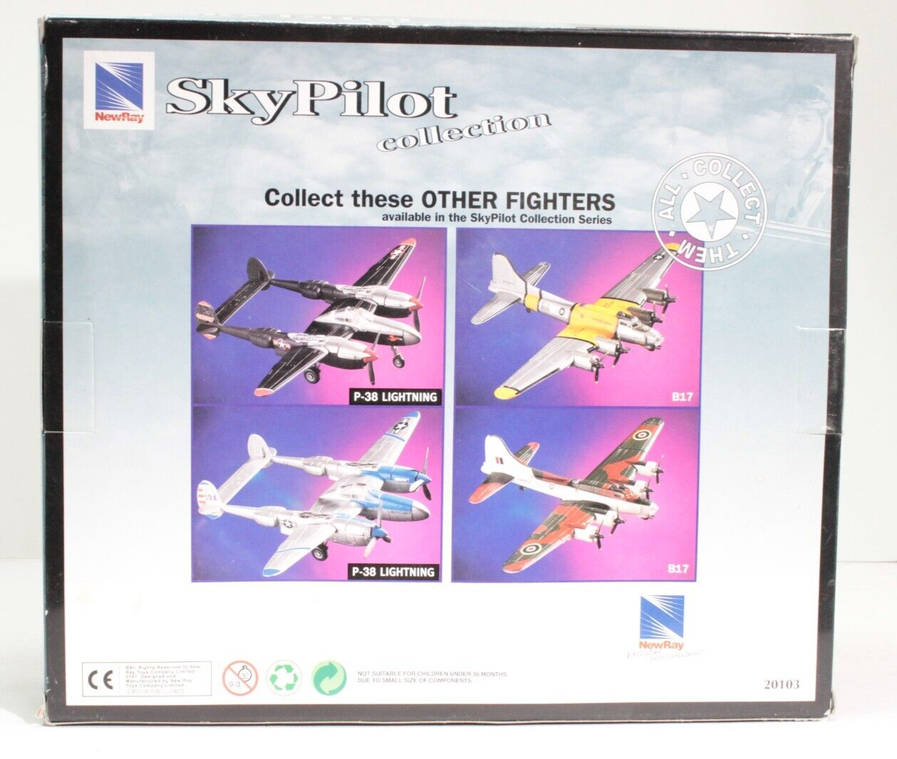 NewRay Sky Pilot Collection Boeing B17 Flying Fortress Heavy Bomber ...