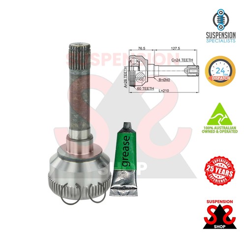 Front Axle Cv Joint Kit, Drive Shaft Suit LAND ROVER Defender 2.5 Td5 ...