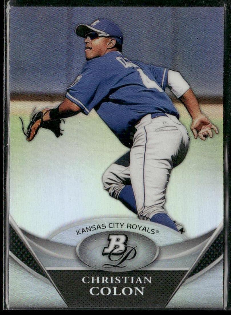 2011 Bowman Platinum Christian Colon Prospects Kansas City Royals # ...