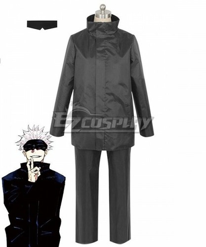 Jujutsu Kaisen Sorcery Fight Satoru Gojo Black Uniform Suit Outfit ...
