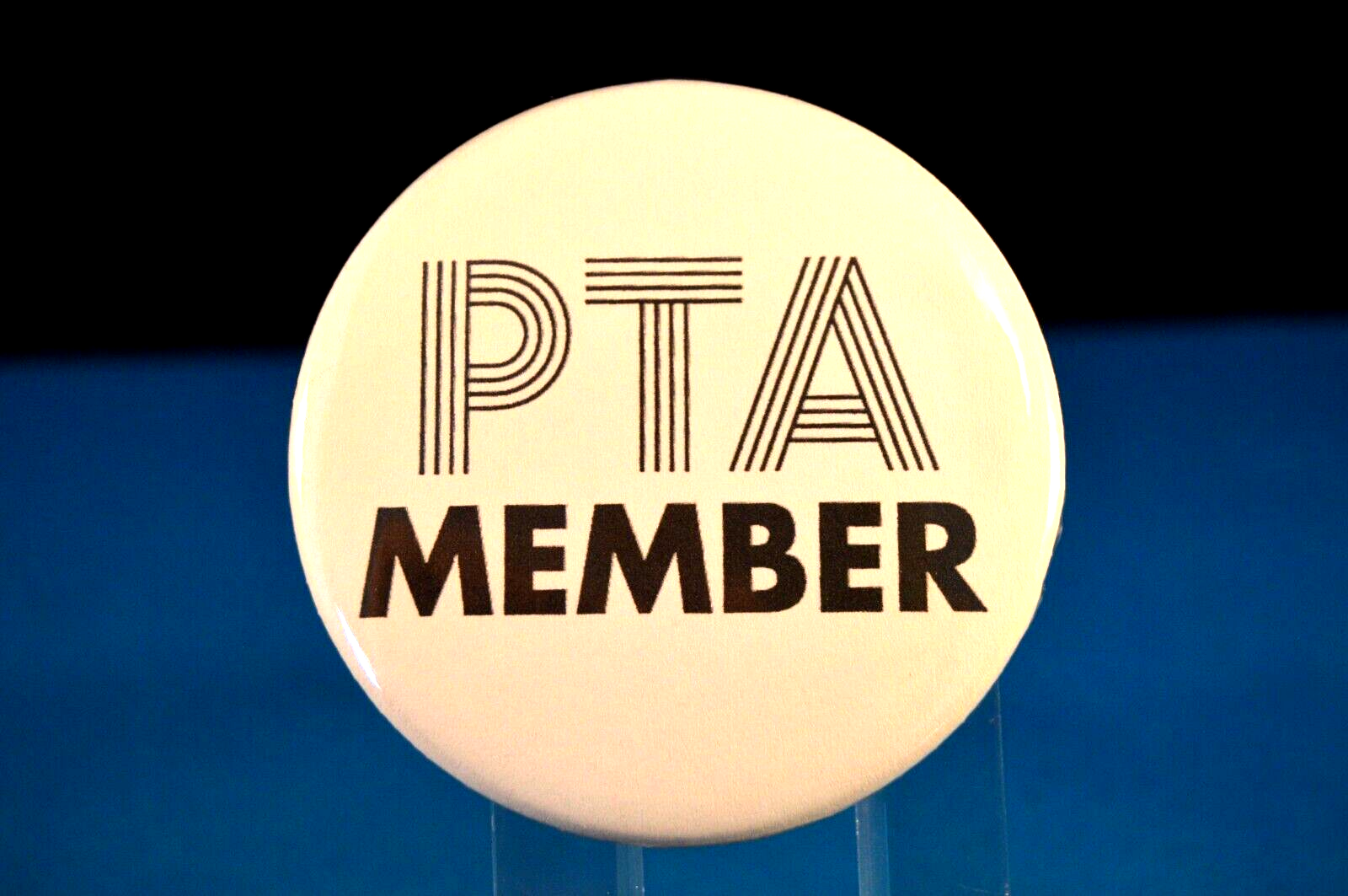 PTA MEMBER Lot of 3 BUTTONS pinback pin badge Large 2 1/4" school ...