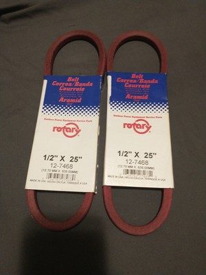 Pair Of Rotary V-Belts 12-7468 1/2"X25" Bin#cm | eBay