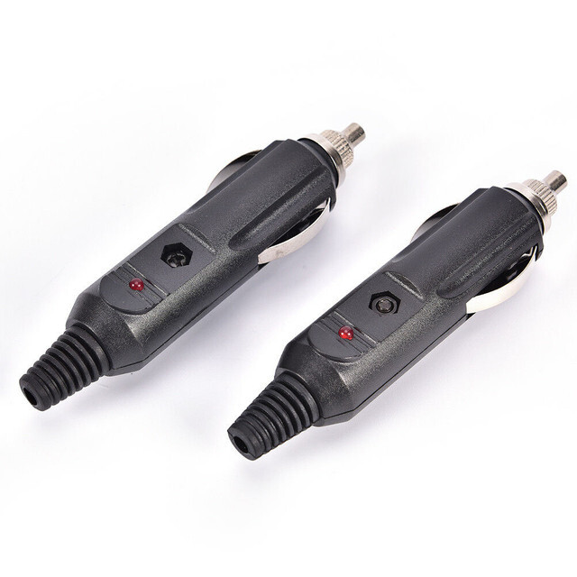 5Pcs 12V Male Car Cigarette Lighter Socket Plug Connector with Fuse ...