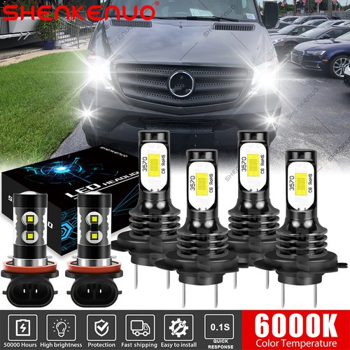 For Mercedes-Benz Sprinter 2500 3500 2011-2018 LED Headlight & Fog ...