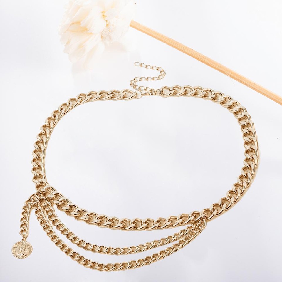 Multi-layer Tassel Waist Chain Men Women Hip Hop Pants Belt Chains ...