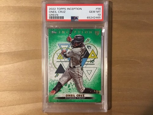 2022 Topps Inception Green #56 Oneil Cruz ROOKIE PSA 10 GEM MINT | eBay