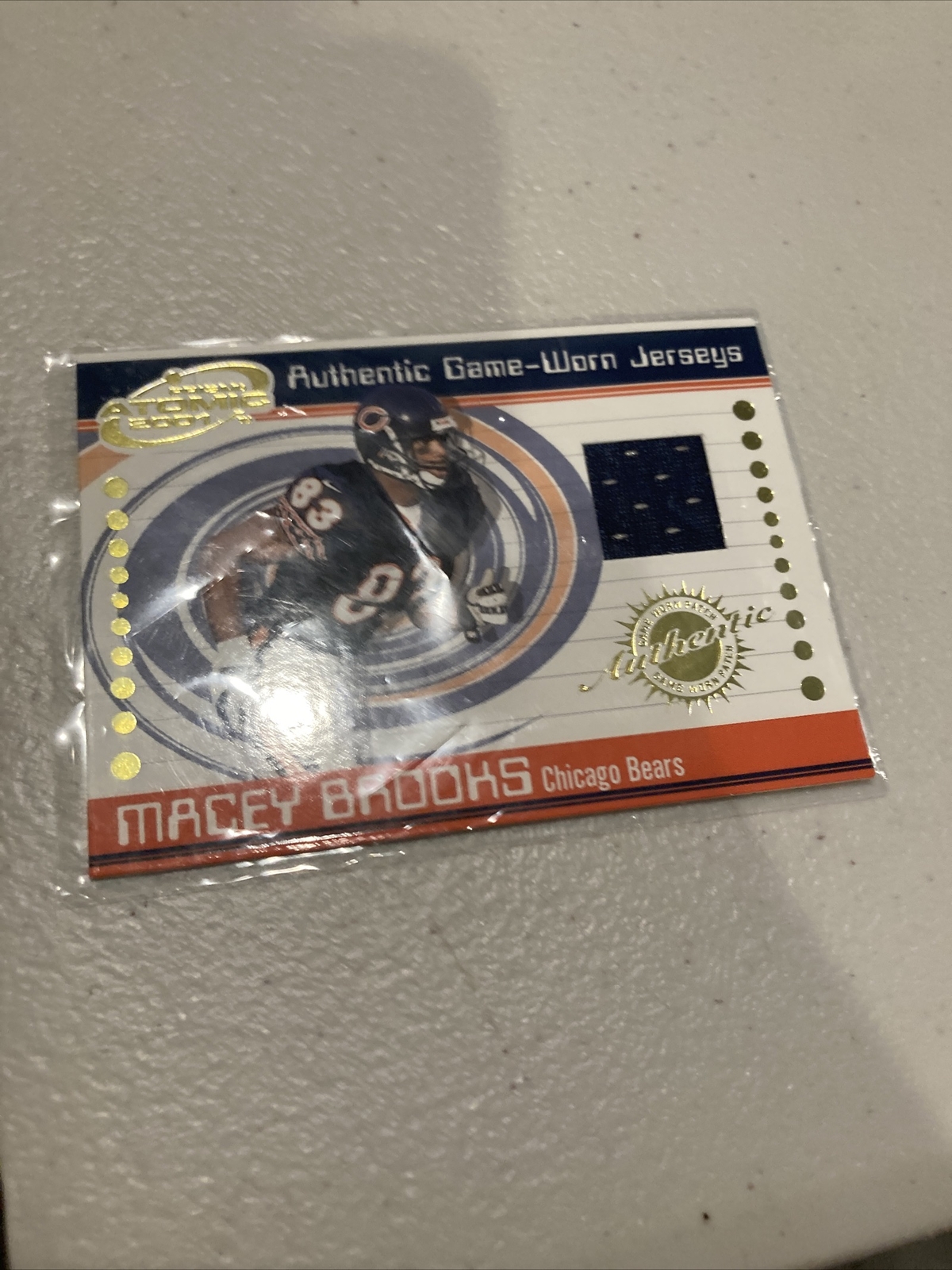 2001 Pacific Prism Atomic - Authentic Game-Worn Jerseys Patch #15 Macey ...