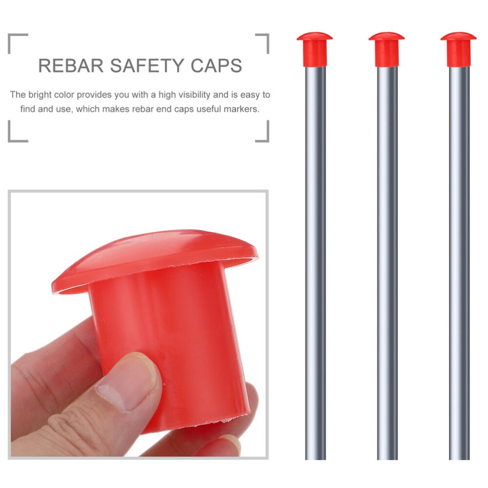 60Pcs Rebar Safety Caps Plastic Rebar Mushroom Caps Protector US | eBay