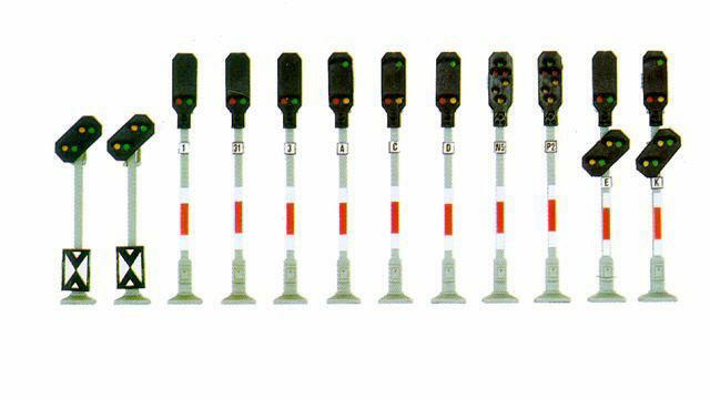 Busch 5850 N 12 Asst Dummy Signals | eBay