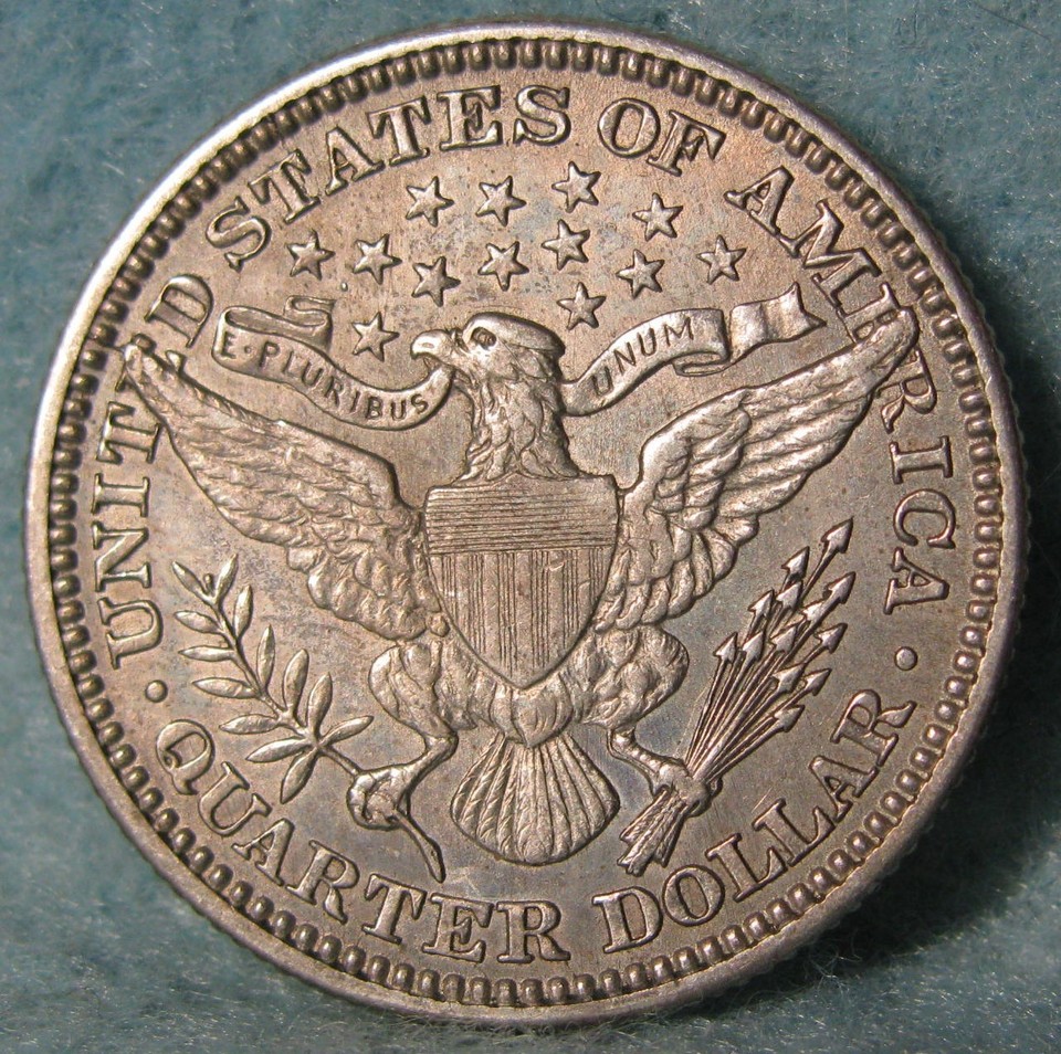 1916 Barber Silver Quarter Sharp High Grade Old US Coin | eBay