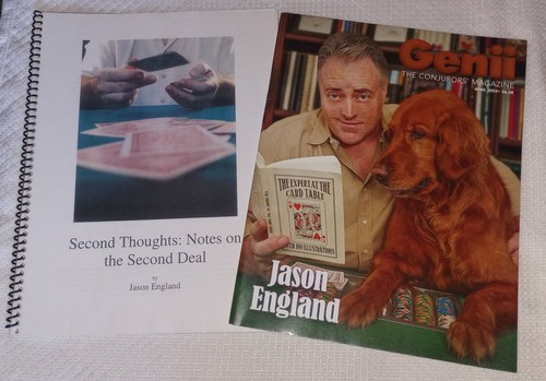 Signed Jason England Second Deal Notes Gambling Card Magic Out Of Print ...
