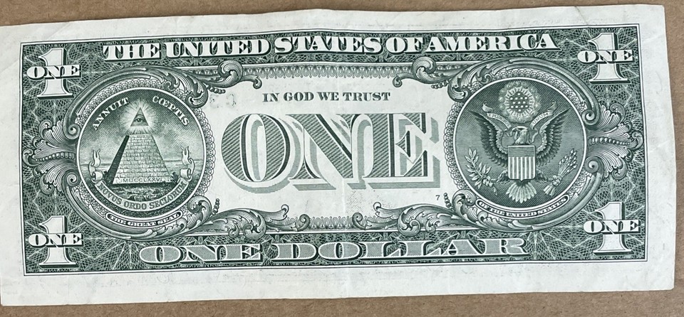 $1 Dollar Bill 2021 Ink Well Contamination Error Fancy Serial Number | eBay
