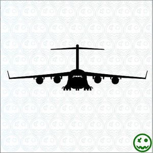 C-17 GLOBEMASTER 3 AIRCRAFT PLANE MILITARY DECAL 320mmW Wall Art Car ...