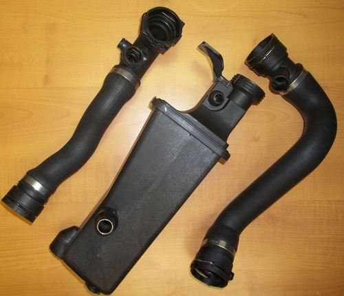 Bmw E46 Coolant Radiator Expansion Tank Upper Lower Radiator Hos kit ...