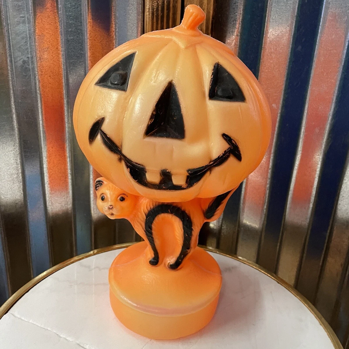 Vintage Inspired Cat And Jack O Lantern Blow Mold Blog Knak Jp