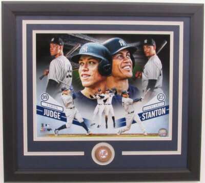 Aaron Judge Giancarlo Stanton Yankees 11x14 Unsigned Collage Framed ...