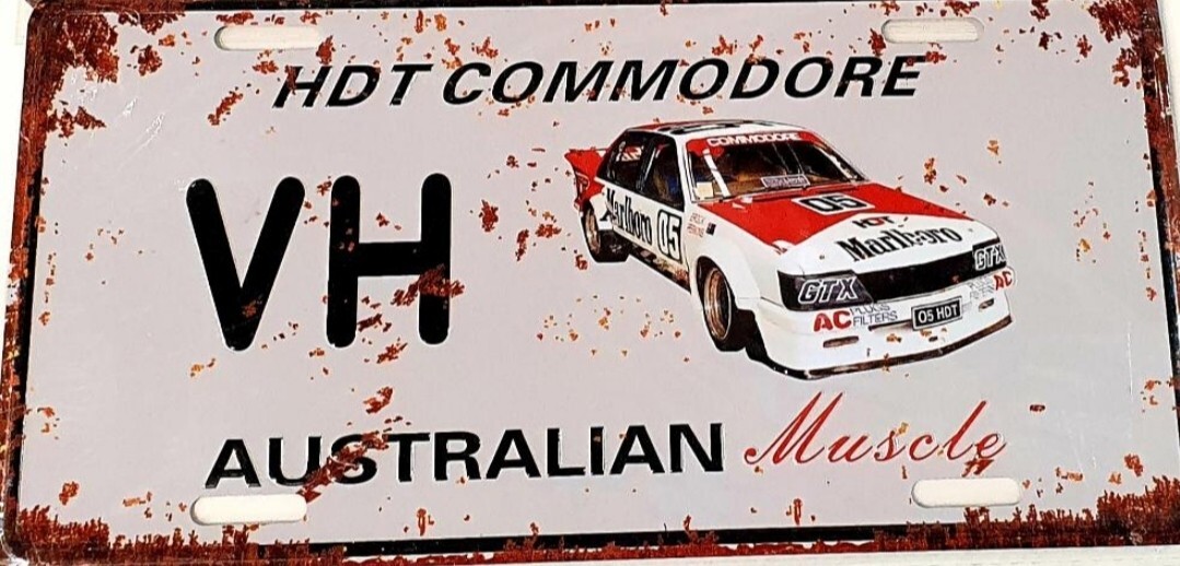VH COMMODORE HDT metal signs Aust Muscle cars man cave gift 30x15cm ...