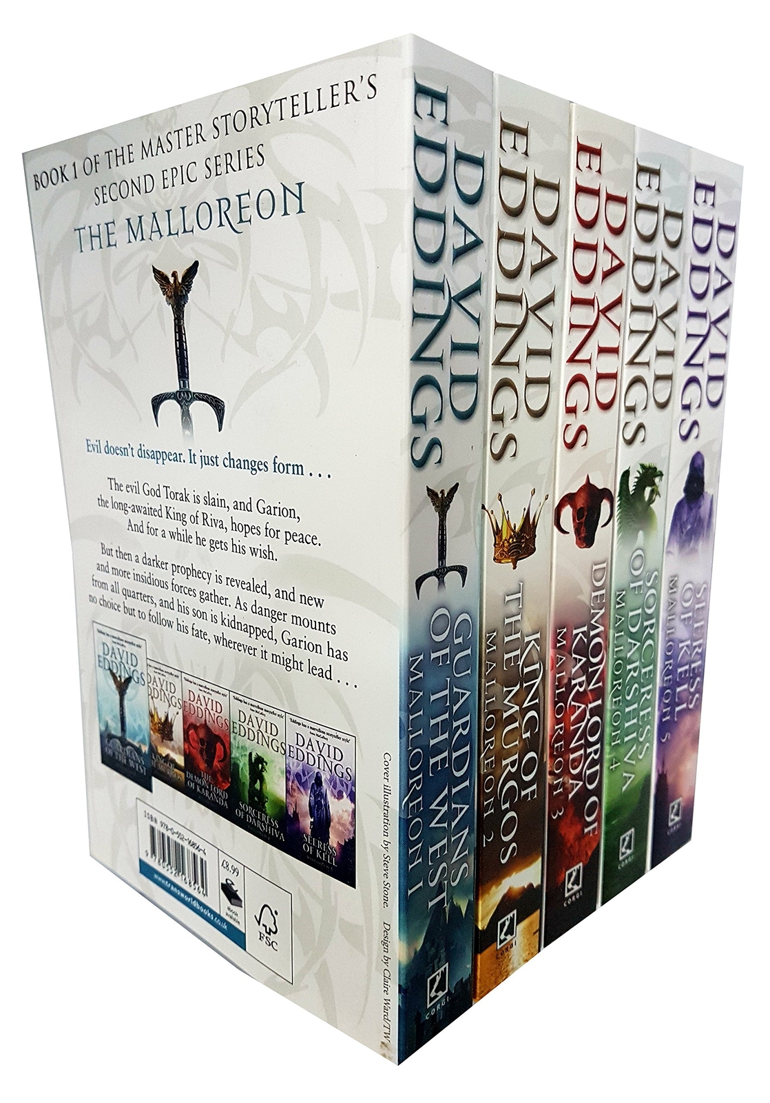 David Eddings the Malloreon Series 5 Books Collection Set | eBay