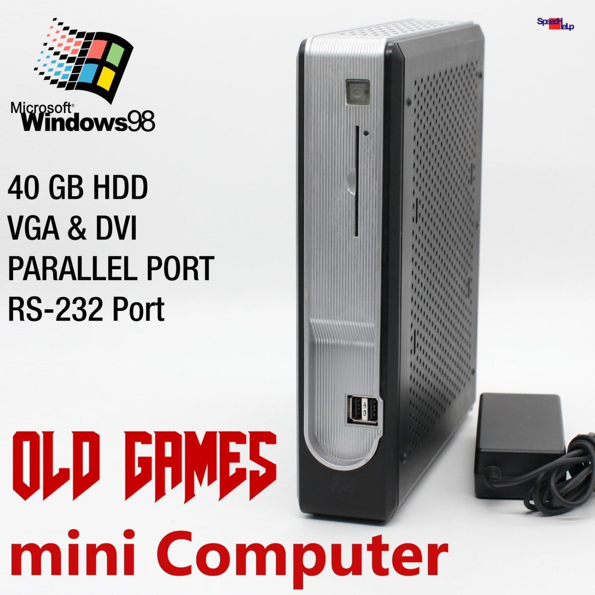 Nano Mini Computer PC For Windows 98 Se Dos Old Games 40GB Parallel ...