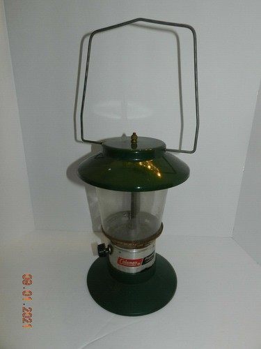 Vintage Coleman Double Mantle Propane Lantern 5114 Outdoor Camping ...