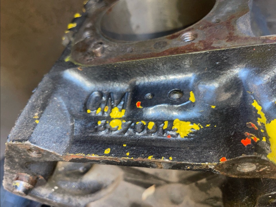 1970 Chevrolet Rare Nova SS350 Engine Bare Block 3970014 4 bolt Windage ...
