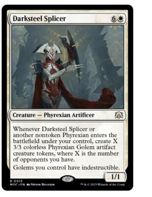 Darksteel Splicer + 10 Random Rares MTG Magic the Gathering Gift Set ...