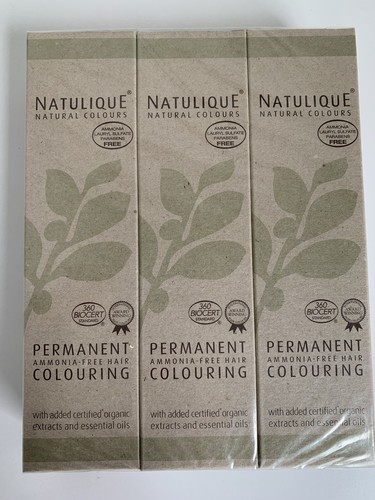 Natulique Ammonia FREE Permanent Hair Color 3 Boxes 9.07 Whisky | eBay