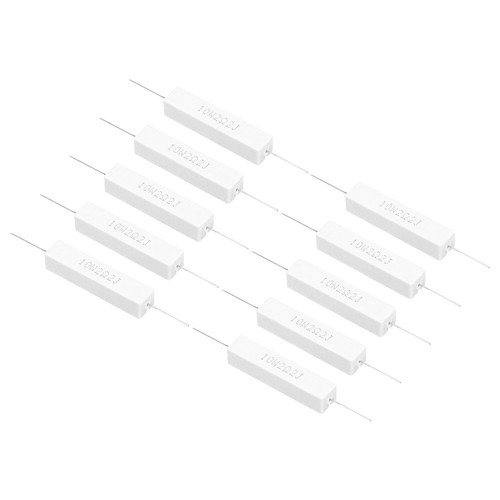 20 Pcs 2.2 Ohm Resistors, 10W Power Ceramic Cement Resistor Kit ...