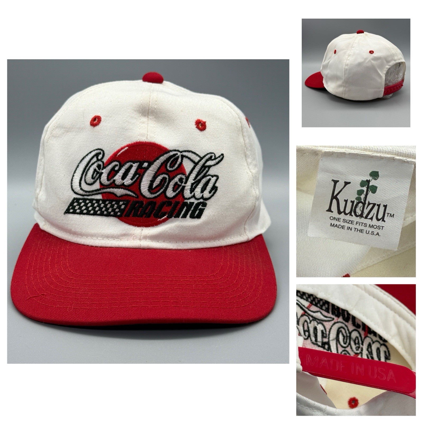 Rare Vintage Kudzu Coca Cola Racing Family White Red … - Gem