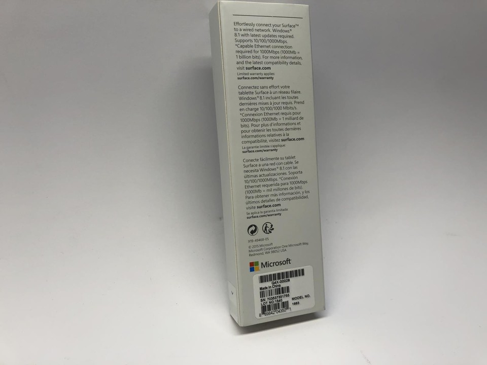 (Lot of 10) Genuine Microsoft Surface Ethernet Adapter / Q4X-00028 / ...
