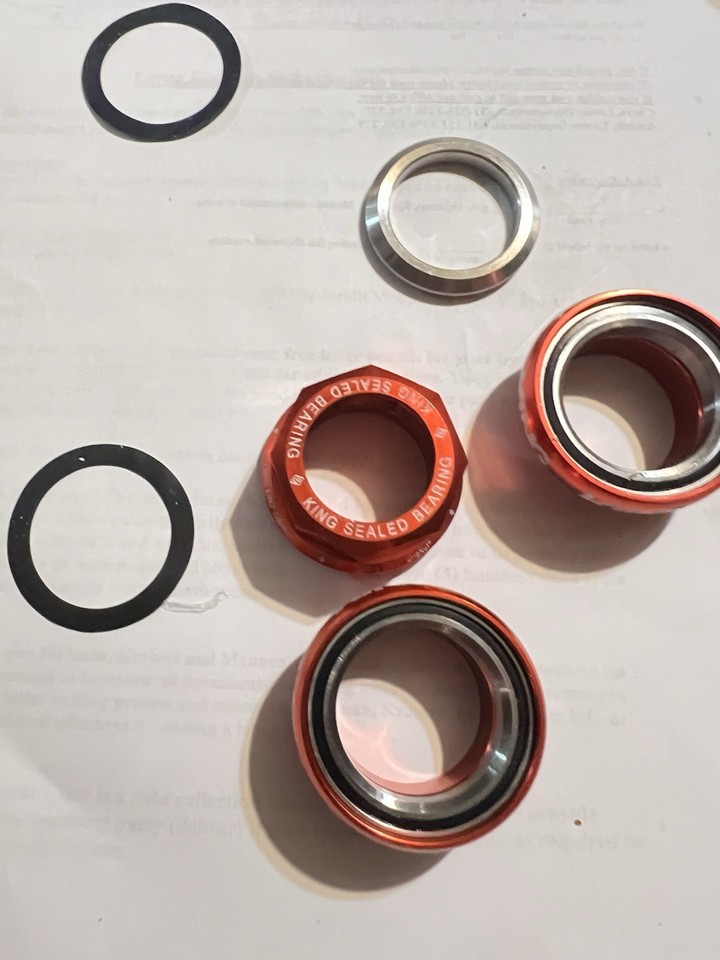 Chris King GripNut Headset 1-1/8” Threaded Sealed Bearing Road Mountain ...