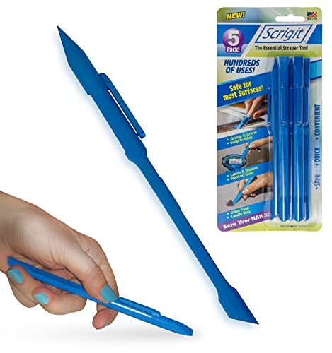 Scraper No-Scratch Plastic Scraper Tool, 5 Pack, Handy Multi-Use ...