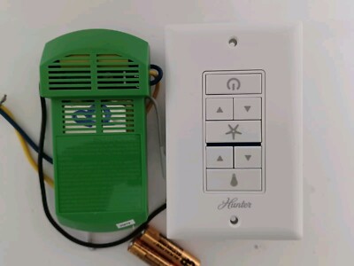 Hunter 99393 Ceiling Fan Remote Control Wall Kit With Receiver - White ...