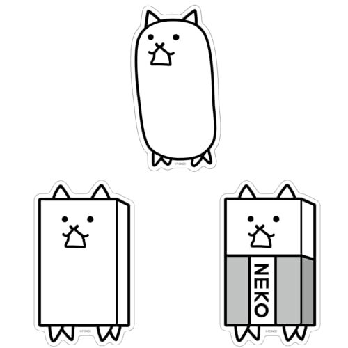 NEW Nyanko Daishouten Original Sticker Set Tank Cat The Battle Cats | eBay