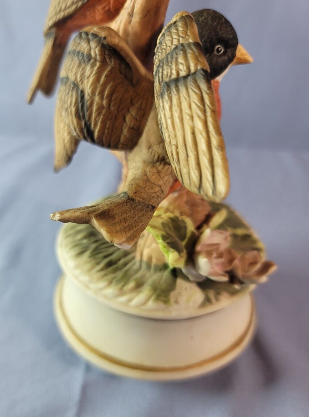 Robin Birds Music Box Vintage Price Products Royal Crown Working - See ...