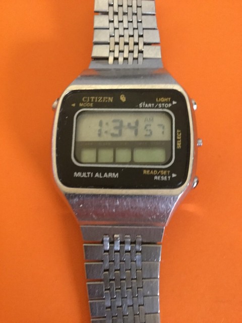 Vintage Citizen Multi-alarm Model 40-1030 Quartz Digital Watch Original ...